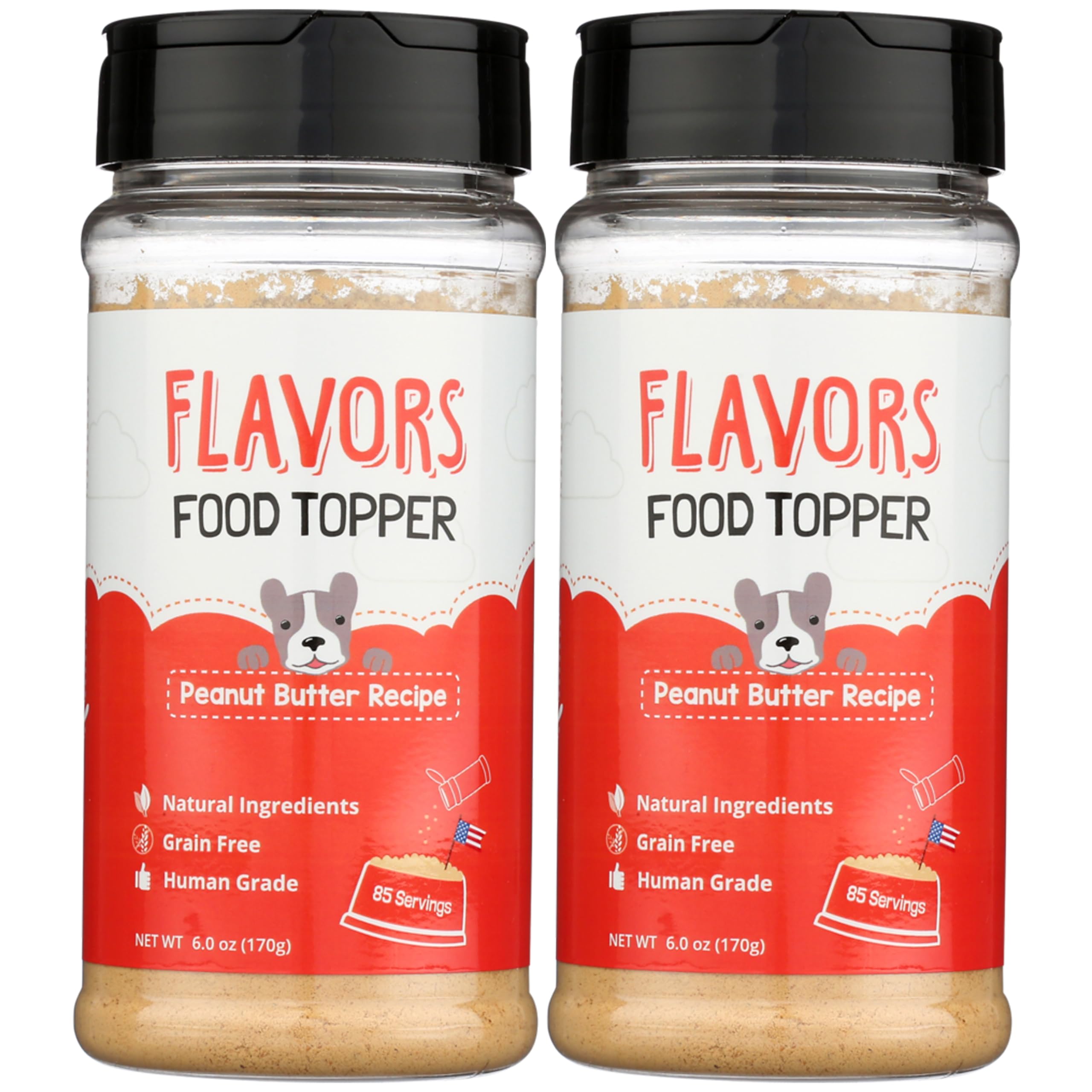 BEAUMONT BASICS Flavors Food MMF7 Topper for Dogs, Peanut Butter Recipe ...