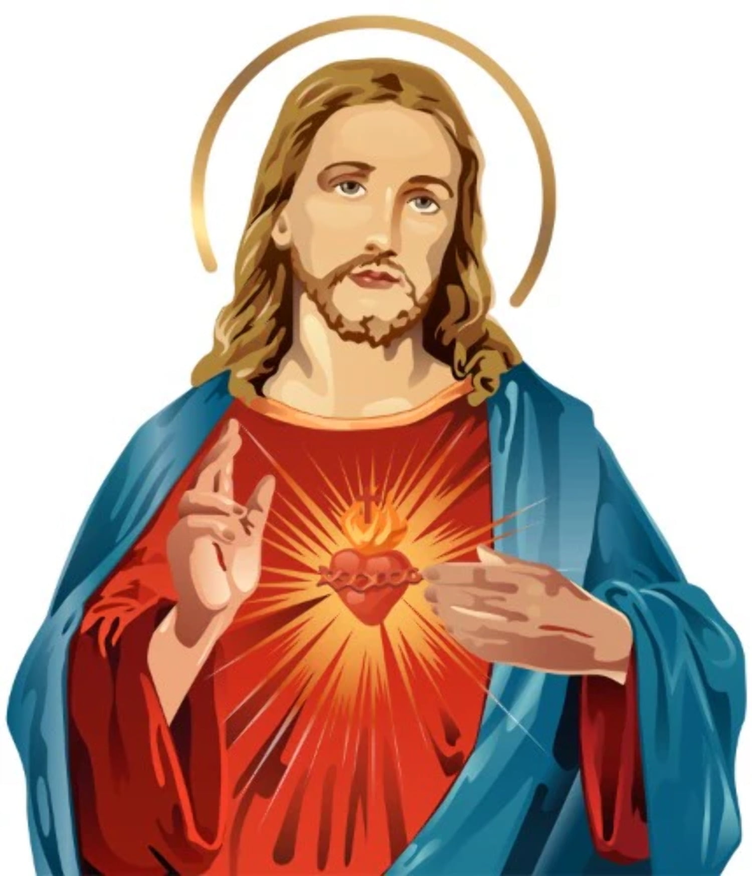 BEAUTIFUL JESUS CHRIST PORTRAIT GLOSSY POSTER PICTURE BANNER lord ...