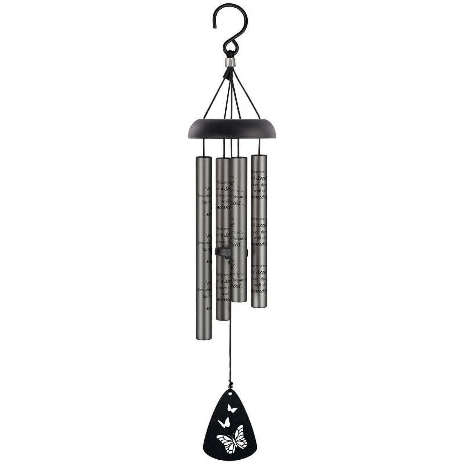 BEAUTIFUL SOUL 21" Memorial Charcoal Sonnet Wind Chime, by Carson ...