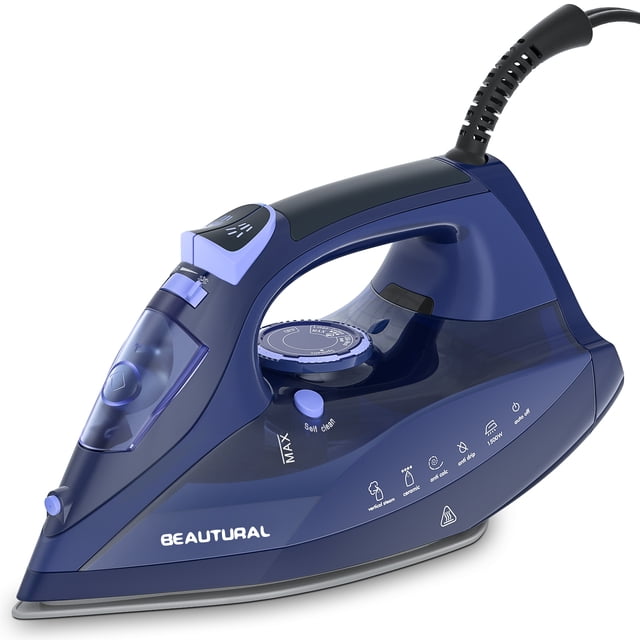 BEAUTURAL Steam Iron with Precise Thermostat Dial, Auto Shut-off, Self ...