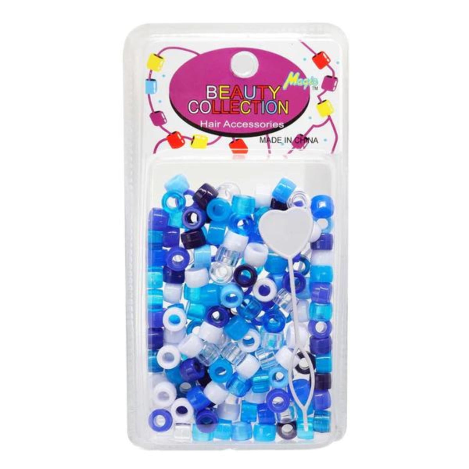 BEAUTY COLLECTION - Round Bead BLUE ASSORTED 200PC - Walmart.com