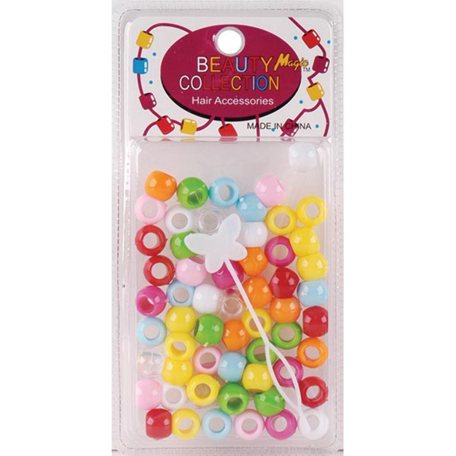 BEAUTY COLLECTION - Small Round Hair Bead 70PCs ASSORTED - Walmart ...