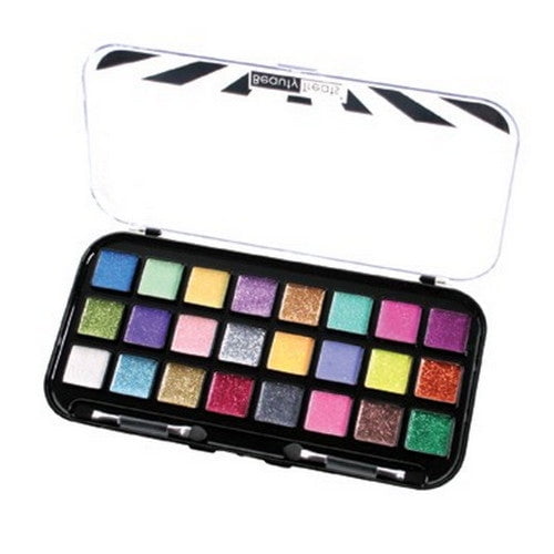 BEAUTY TREATS 24 Sparkle Palette - Cream Based Glitter Eye Shadow ...