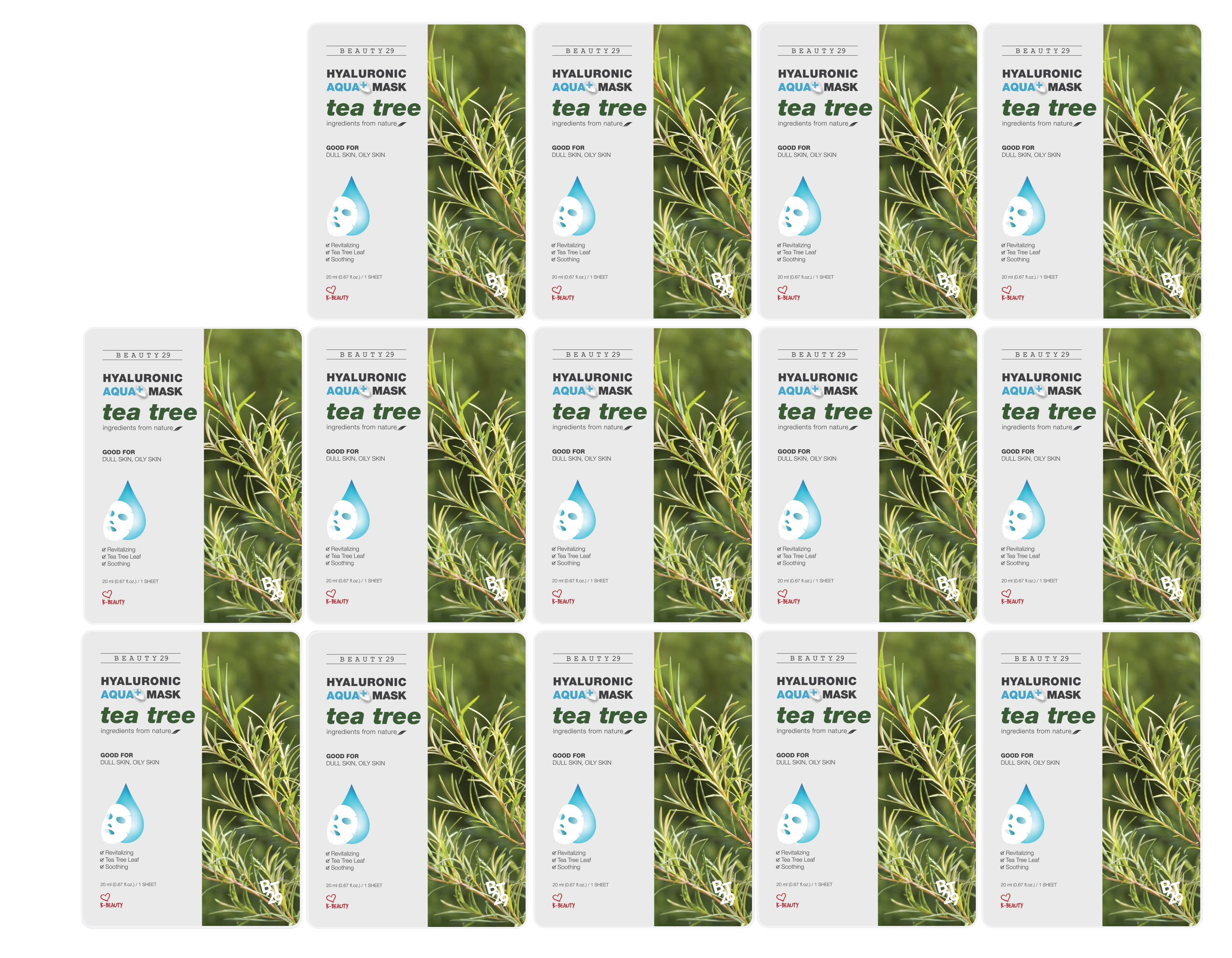 BEAUTY29 Hyaluronic Aqua Plus Essence Full Face Facial Sheet Mask 14 ...