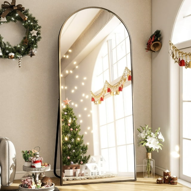 BEAUTYPEAK 71\x 26\ Oversized Full Length Mirror Arch Standing Floor ...
