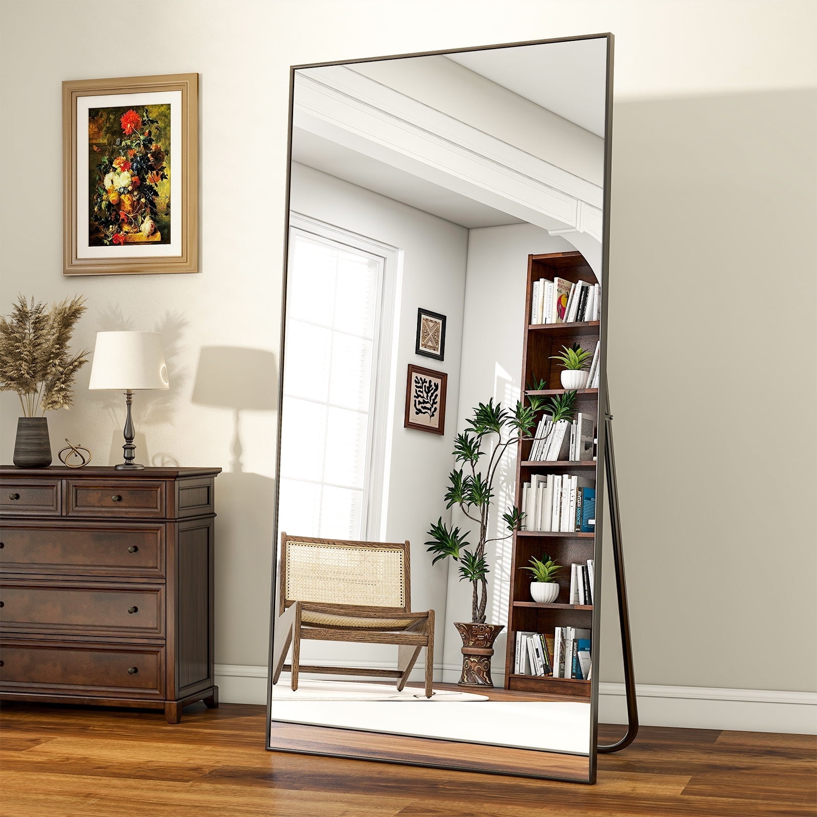 "BEAUTYPEAK Unbreakable Full Length 76""x34"" Mirror, Large Body ...