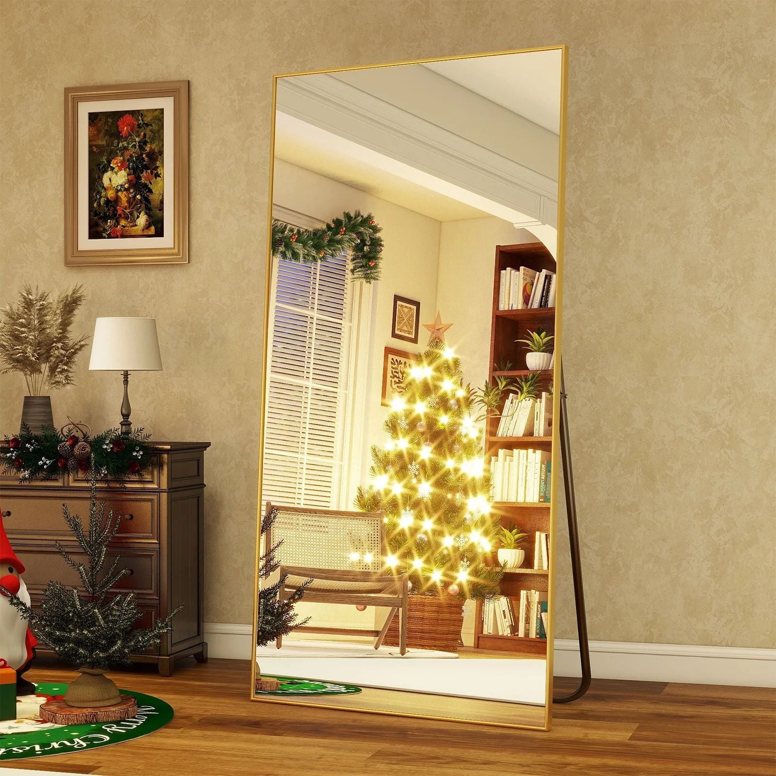 BEAUTYPEAK 76"x34" Full Length Mirror Rectangle Floor Mirrors for ...