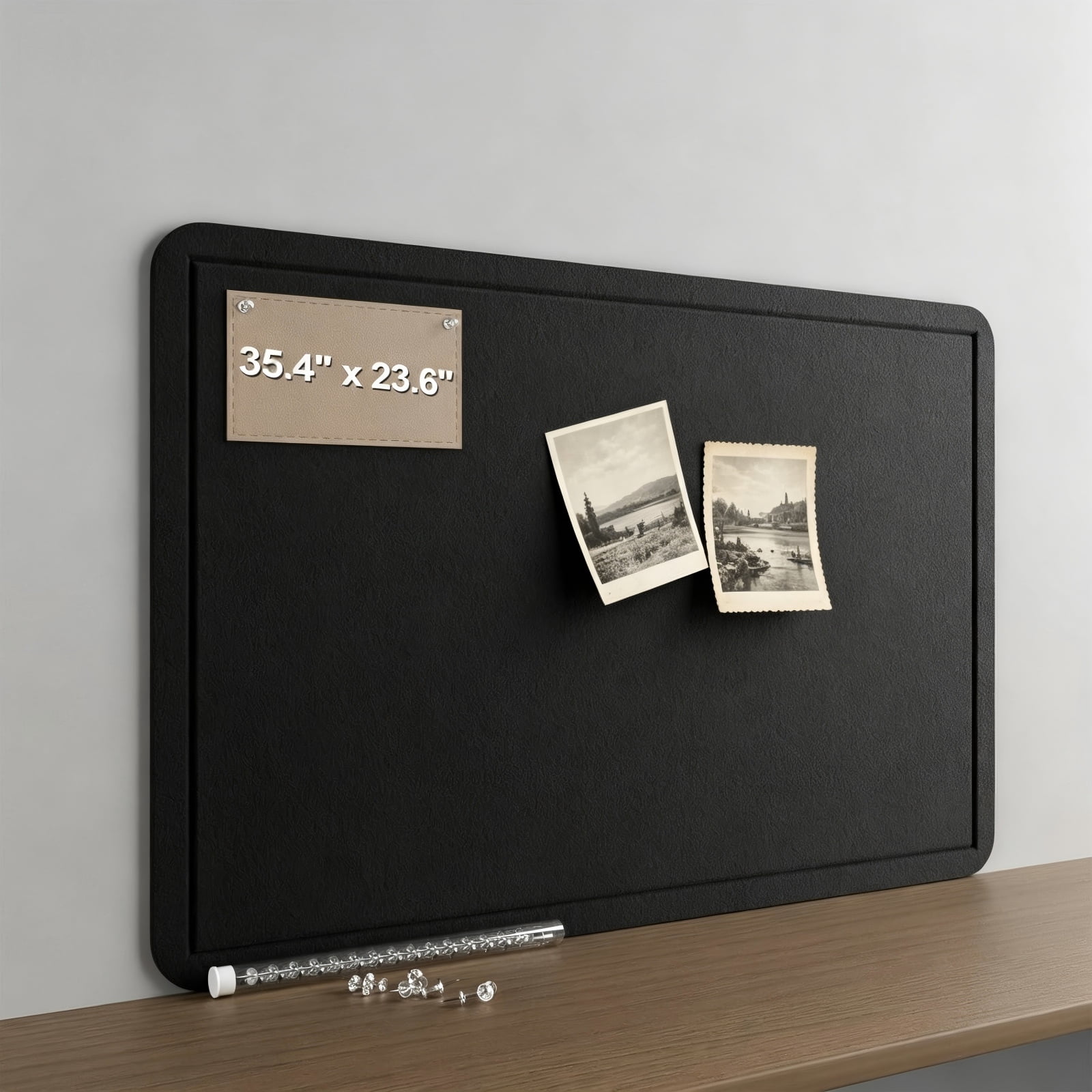BEAUTYPEAK Large Felt Bulletin Board for Wall, 24" x 36" Frameless ...