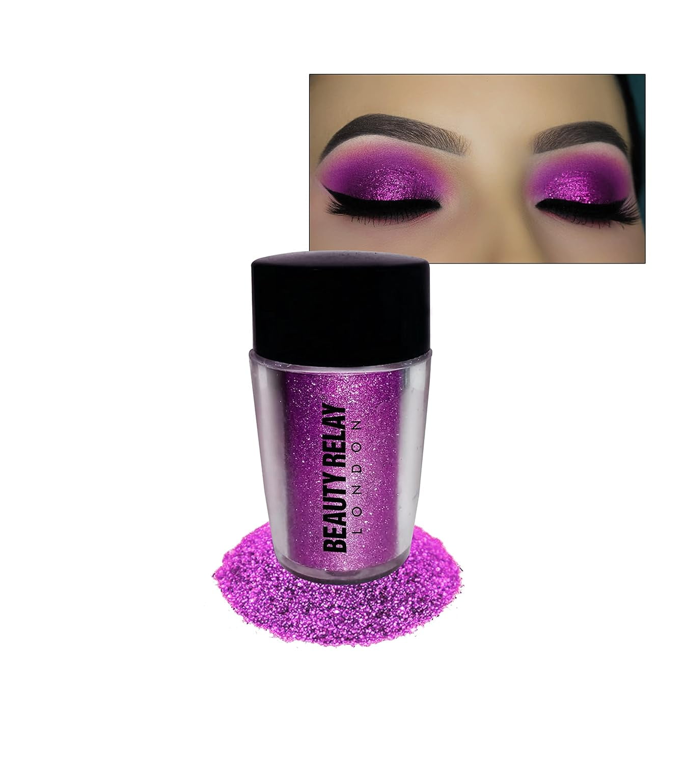 BEAUTYRELAY LONDON Vivid Hue Eye Dust LongLasting Glitter Bold Eye ...