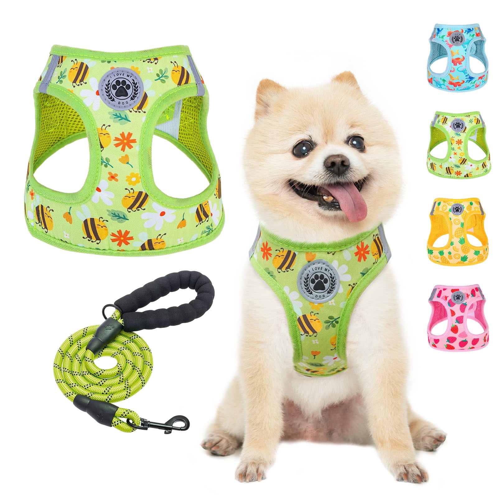 BEAUTYZOO Step in Dog DMF15 Harness and Leash Dog Harness No Pull No ...