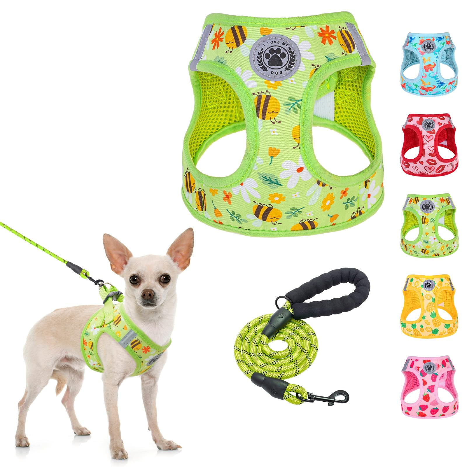 BEAUTYZOO Step in Dog Harness and Leash Set,Reflective Dog Harness No ...