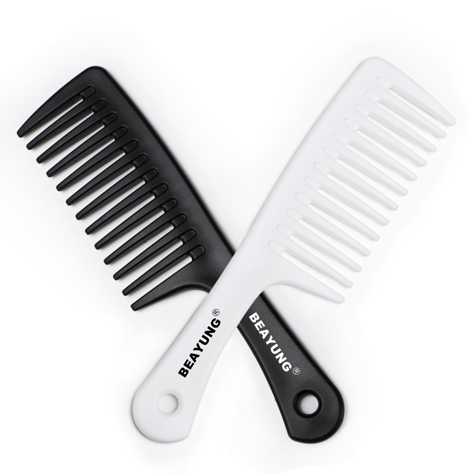 BEAYUNG 2PCS Large Wide OLF24 Tooth Comb, Shower Combs, Hair comb for ...