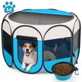 BEBANG Dog Cat Playpen, Dog Crate Tent Cage Indoor/Outdoor, Portable ...