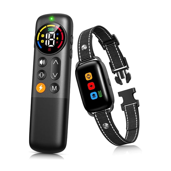 PetJoy 2 in 1 Dog Shock Collar with Remote 3 Dogs，3300Ft Dog Training ...