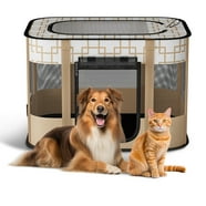 Ruff 'n Ruffus Premium Portable Foldable Dog Playpen + Free Carry Case ...
