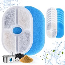 Dogit Fresh & Clear Drinking Fountain, Elevated Dog Water Dispenser ...