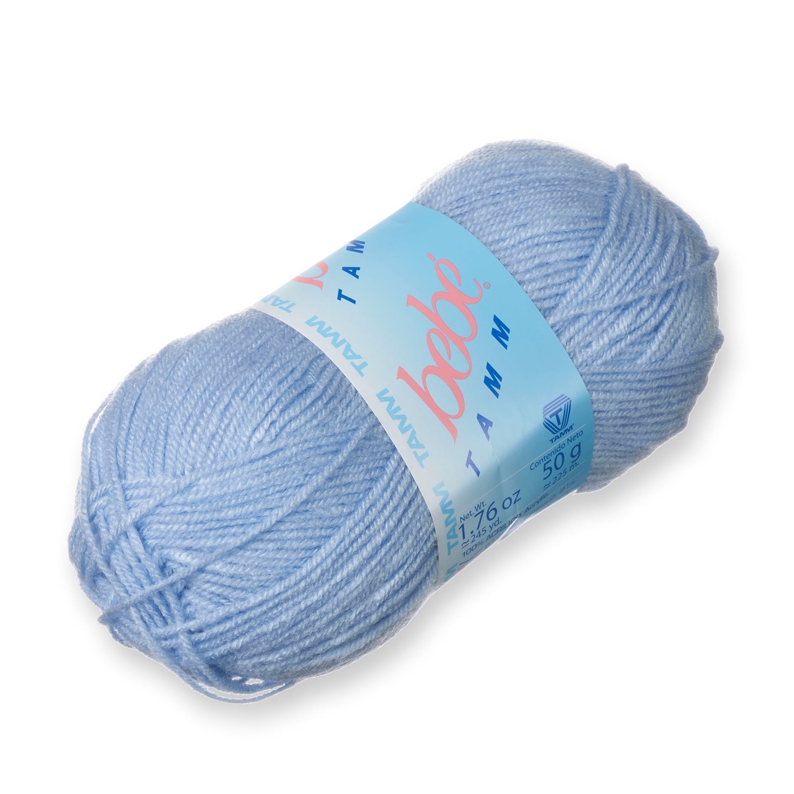Hilos Omega Bebe Tamm Soft Baby Yarn, Light Blue, 50g, Acrylic, for ...