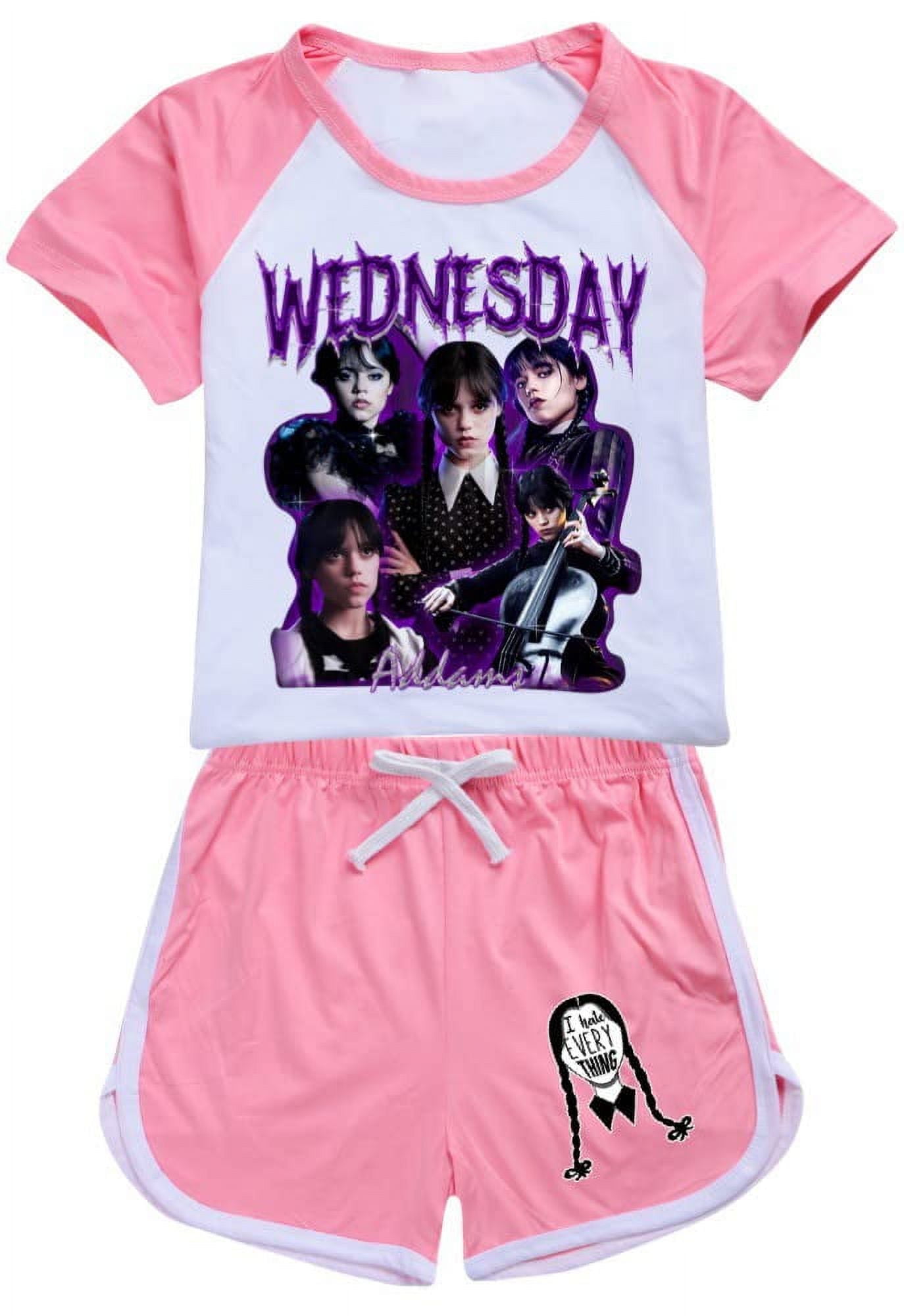 BEBUTTON Addams Family Wednesday Shirt Kid Women Girls Wednesday Addams ...