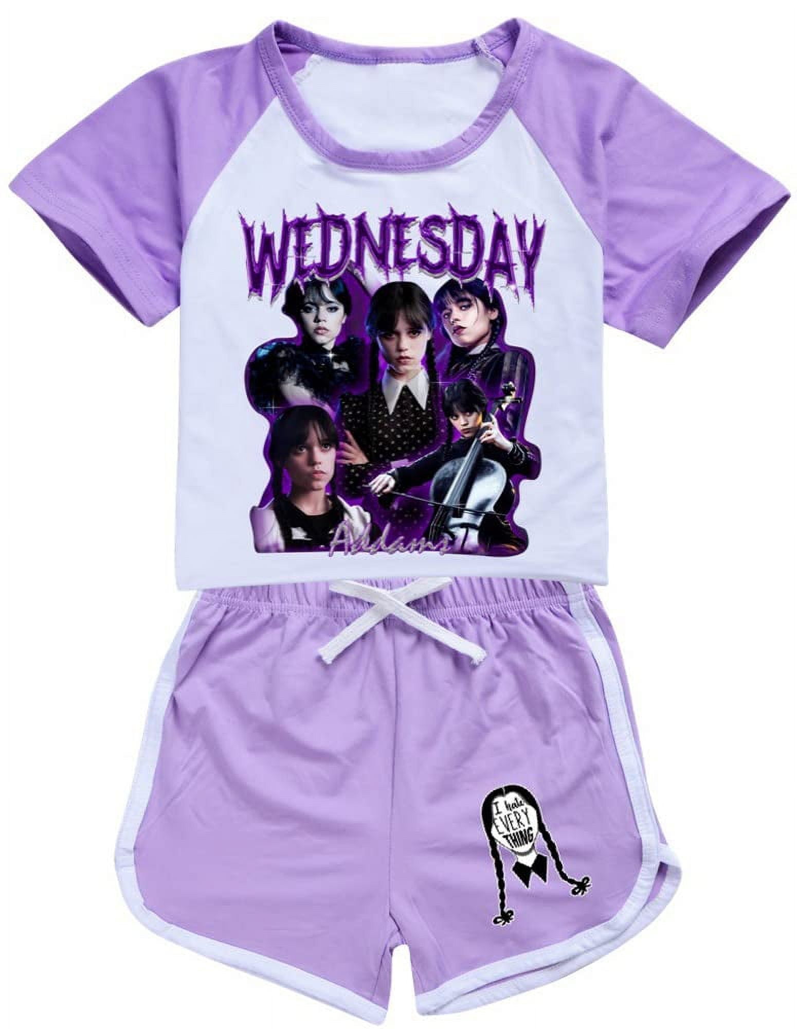 BEBUTTON Addams Family Wednesday Shirt Kid Women Girls Wednesday Addams ...