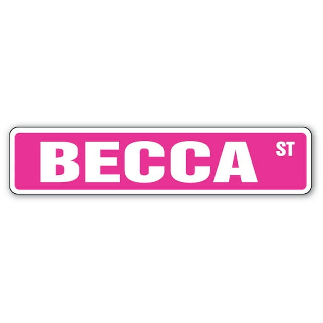 BECCA Street Sign Childrens Name Room Sign | Indoor/Outdoor | 36" Wide ...
