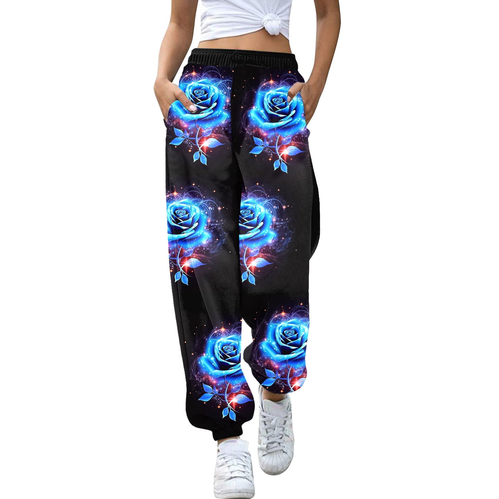 BECLOTH 2024 New Pants For Summer Non Positioning Printing Blue ...