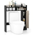 BECOMFORT Over The Toilet Storage Cabinet, Wooden Bathroom Space Saver ...