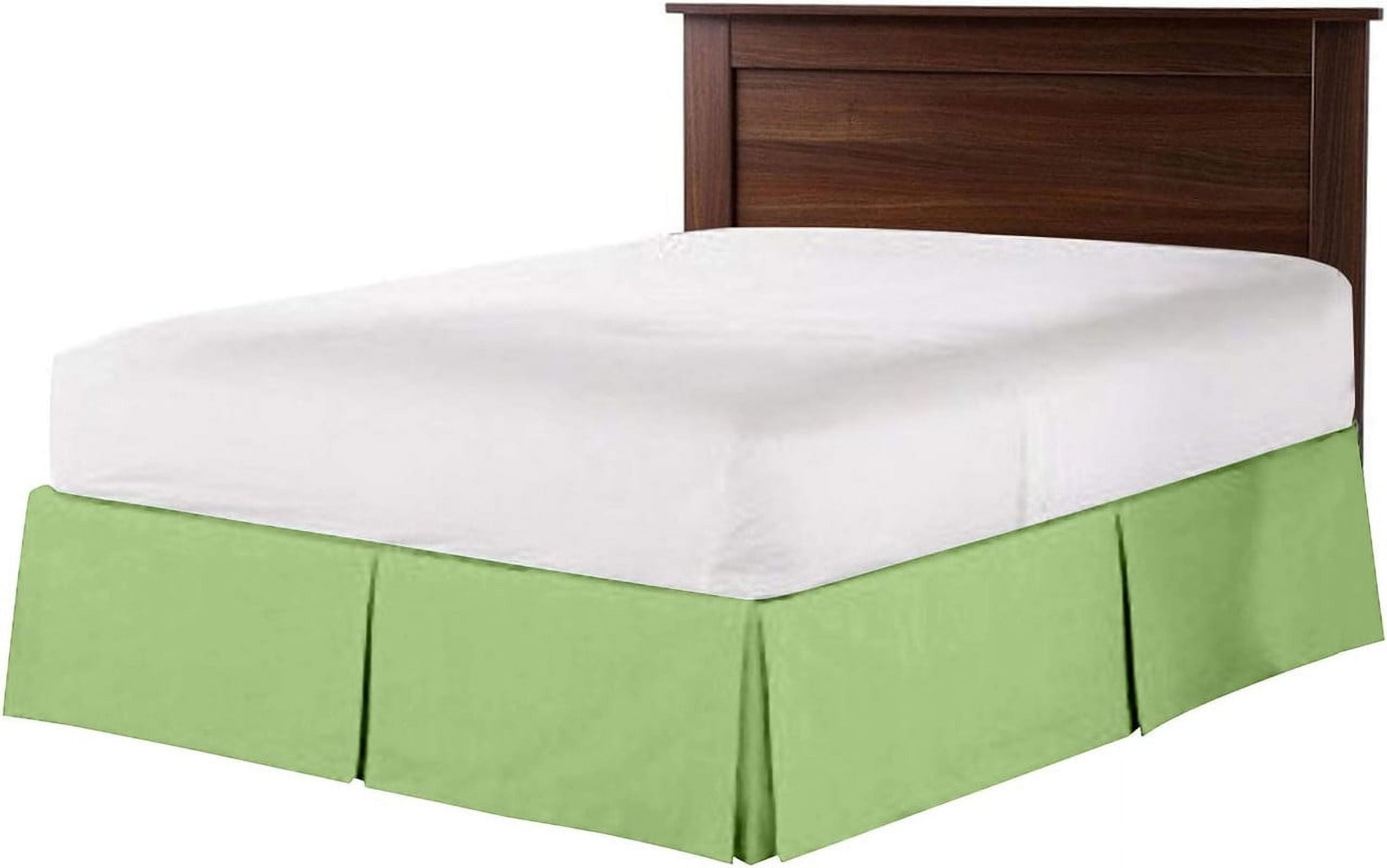 BEDDING BEGS 100% Microfiber, Box Pleated Bedskirt, Easy Fit 15 ...