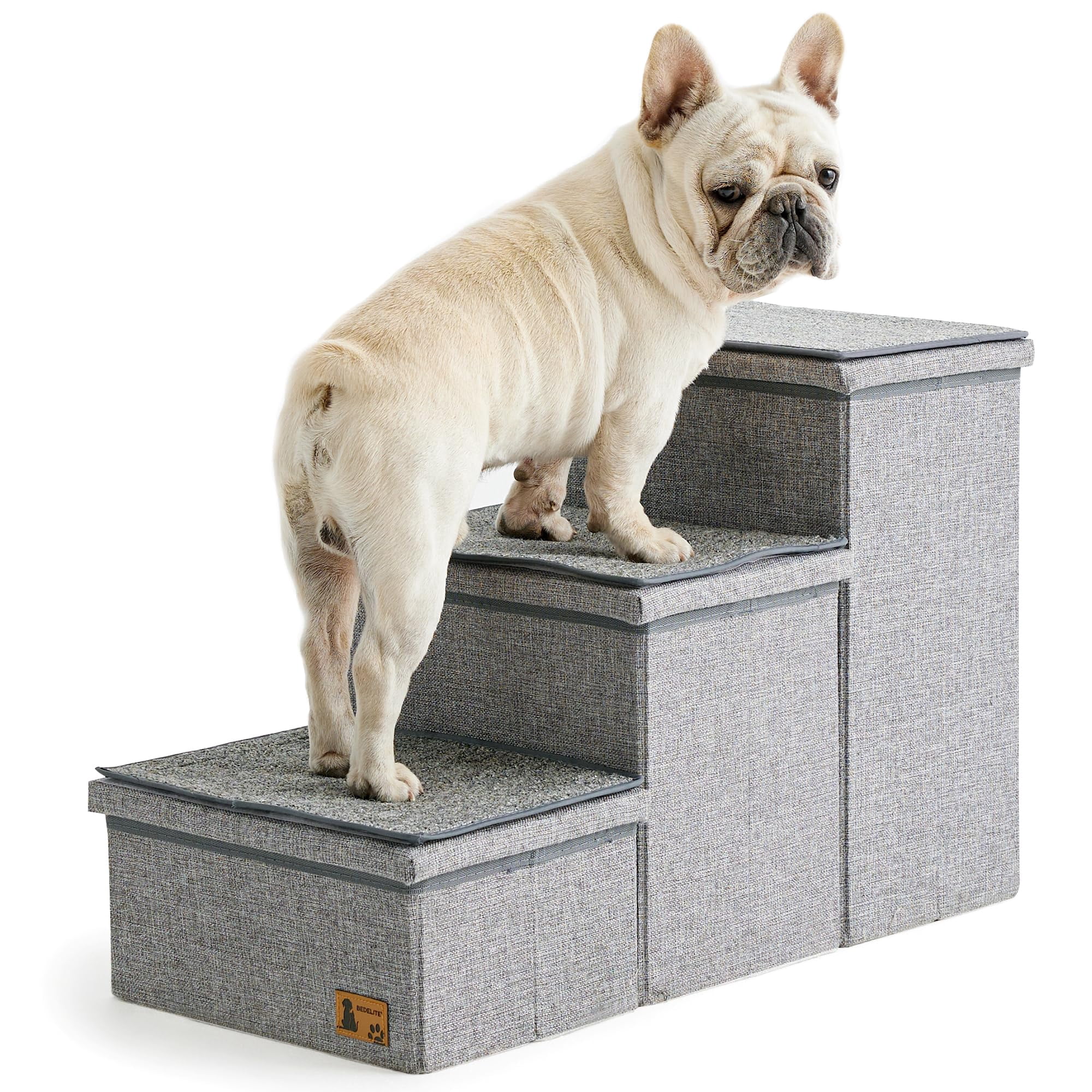 BEDELITE Dog Stairs for OIF8 Small Medium or Large Dogs, 3 Tiers Dog ...