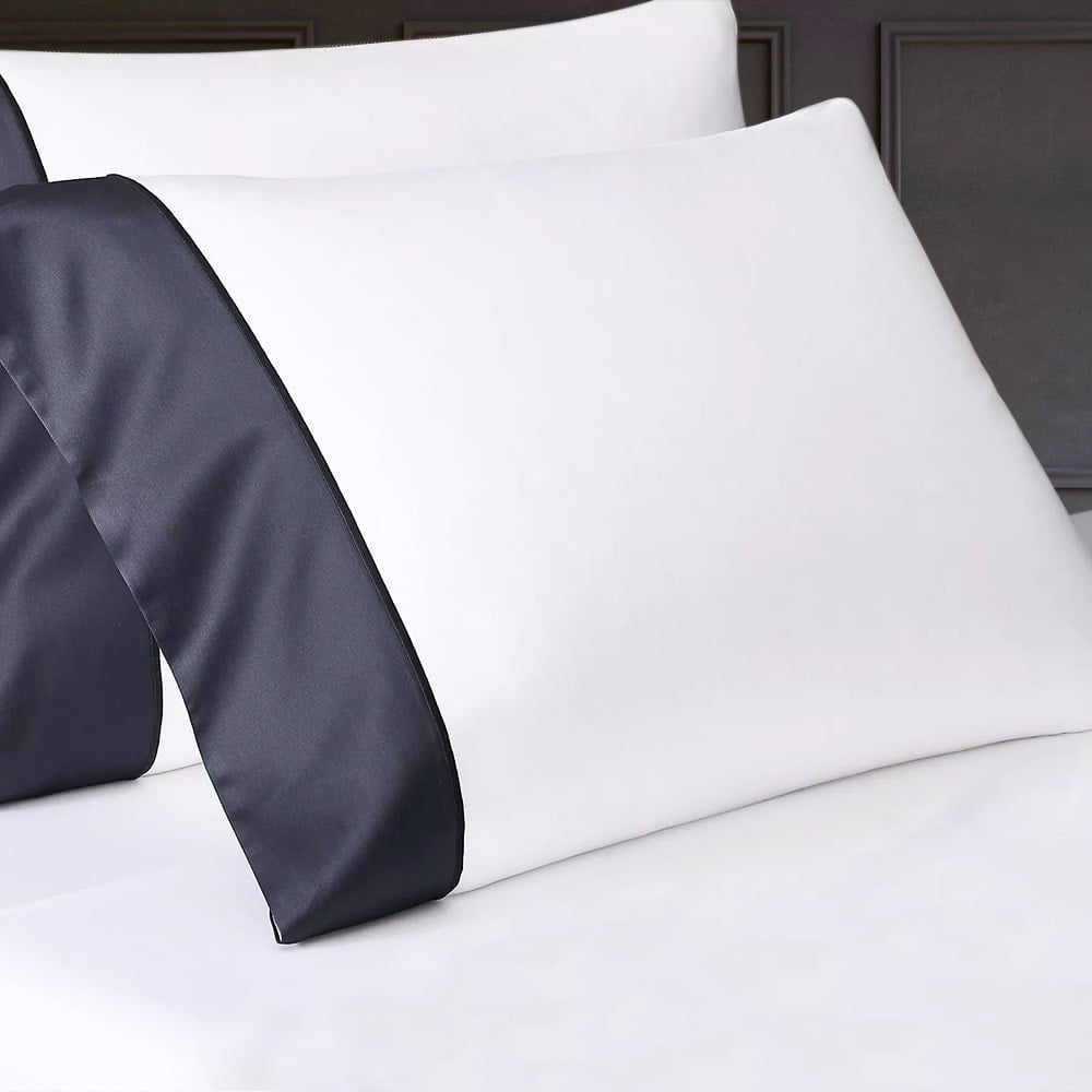 BEDLAM FINE LINENS 800 TC NAVY ITALIAN STYLE BORDER SHEET SET - Walmart.com