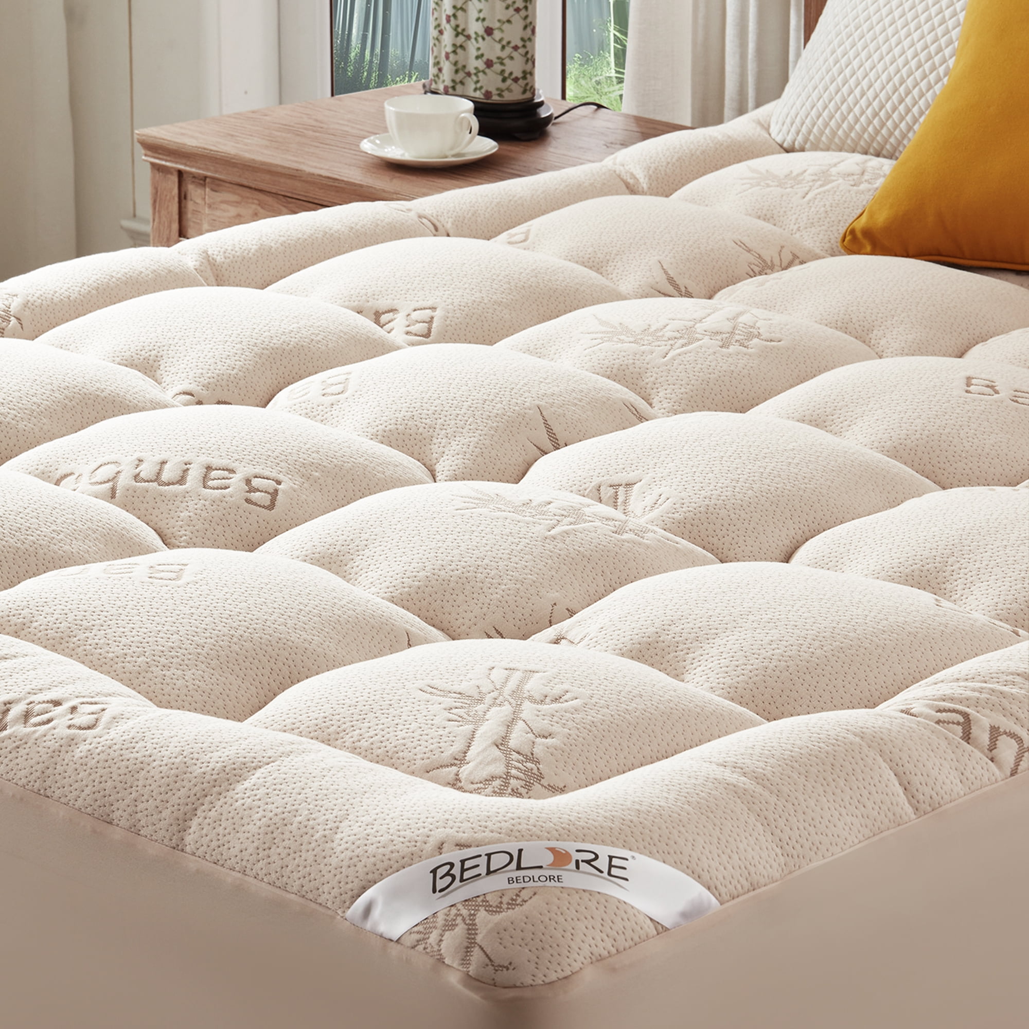 BEDLORE Queen Mattress Topper with Deep Pockets 6-18 inch, Pillow Top ...