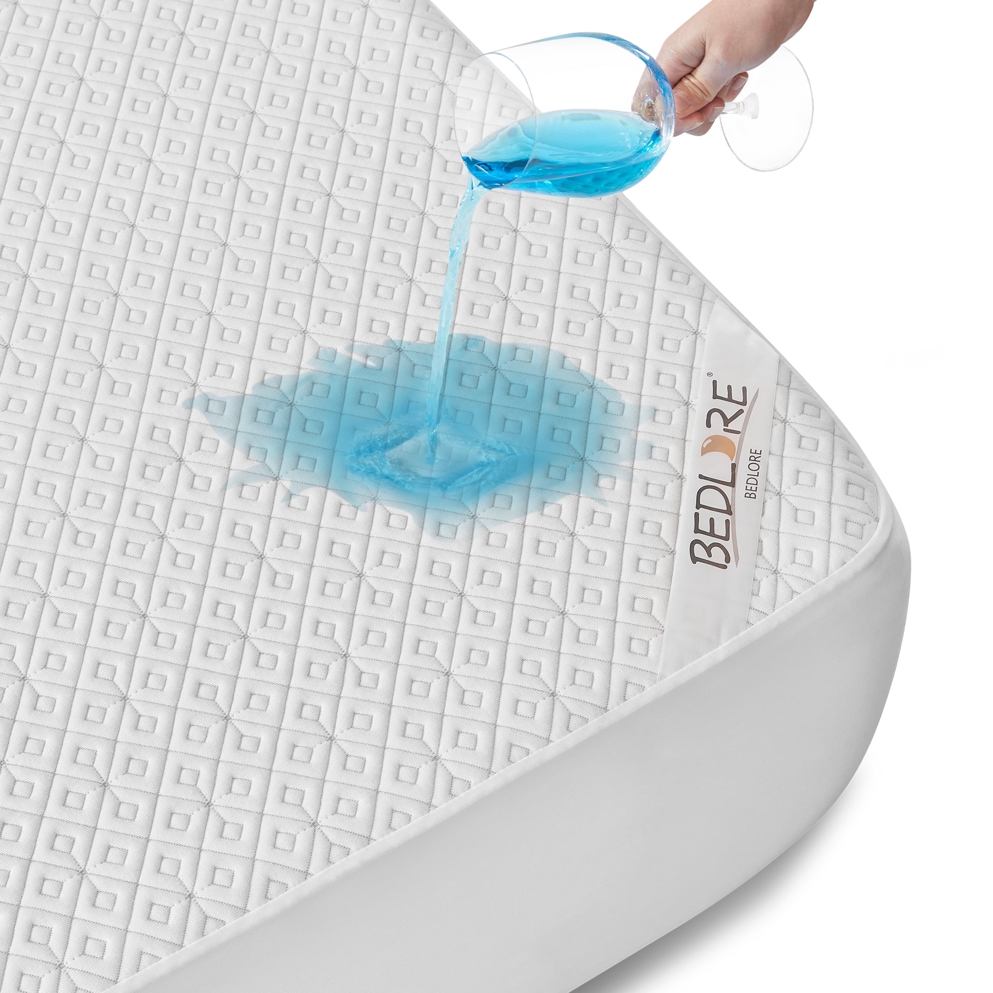 BEDLORE Waterproof Queen Size Mattress Protector, Ultra Quiet ...