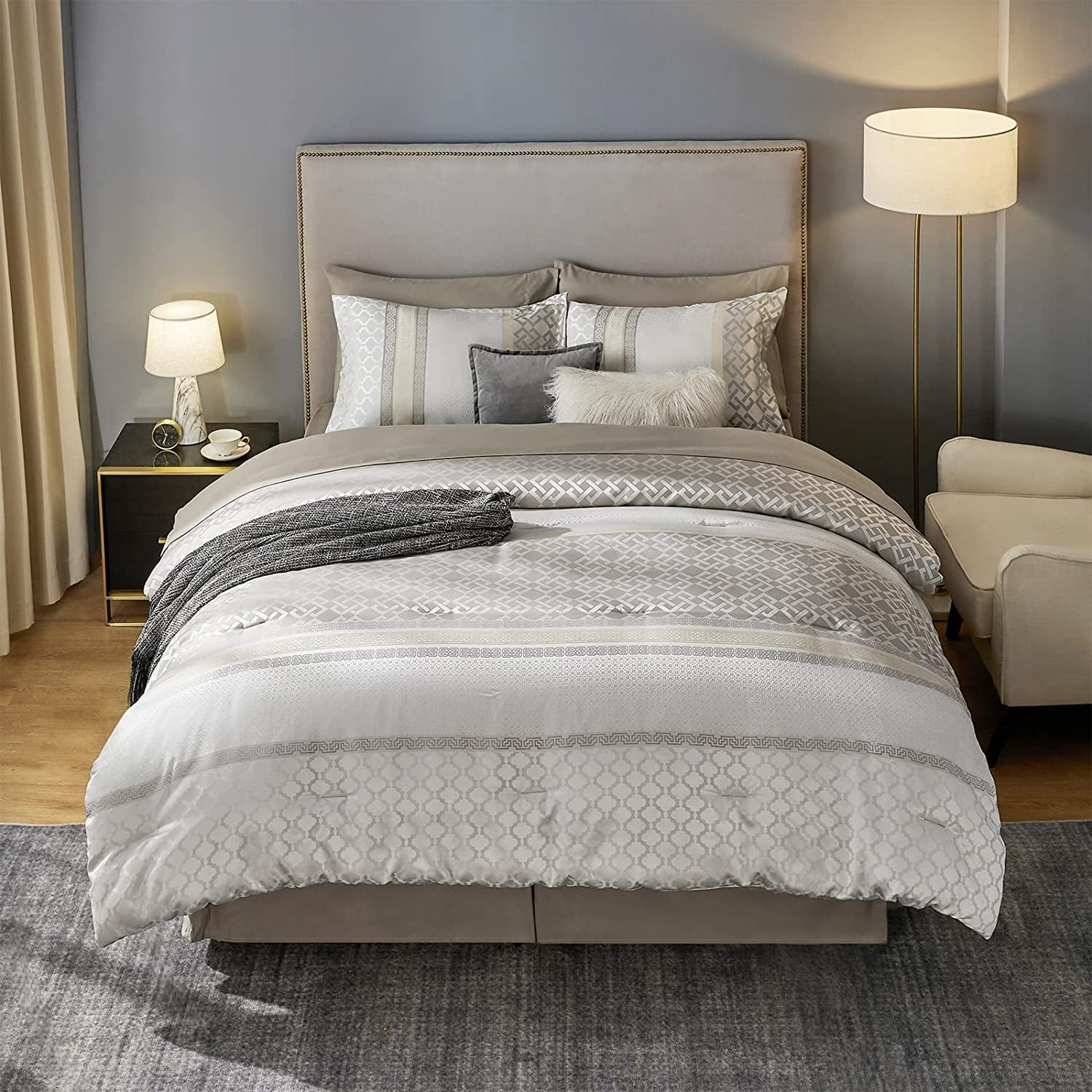 Bedsure Queen Size Bedding Set 8 Piece Hotel Style Queen Bed In A Bag