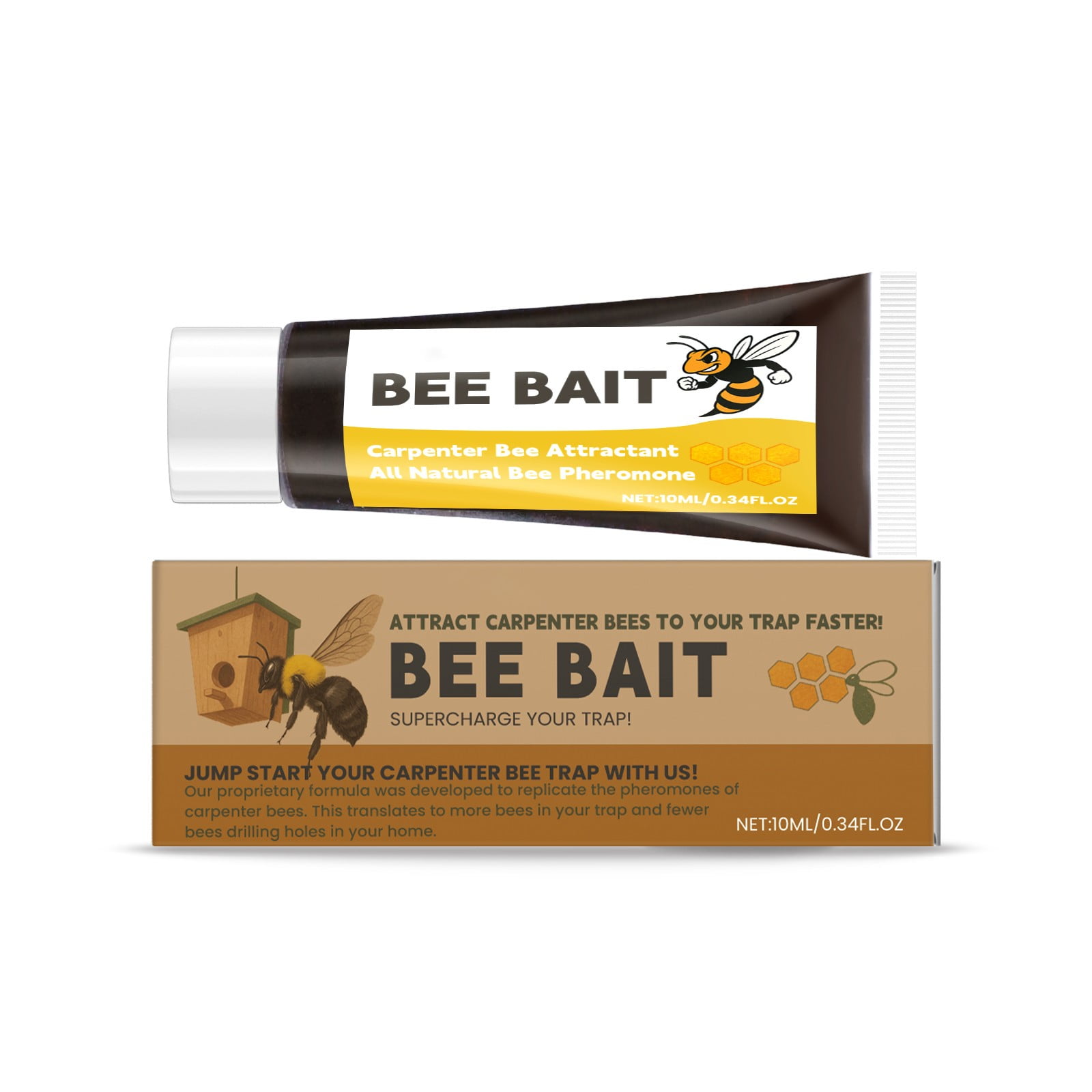 BEE-BAIT Bee Bait - All Natural Carpenter Bee Attracts More Carpenter ...