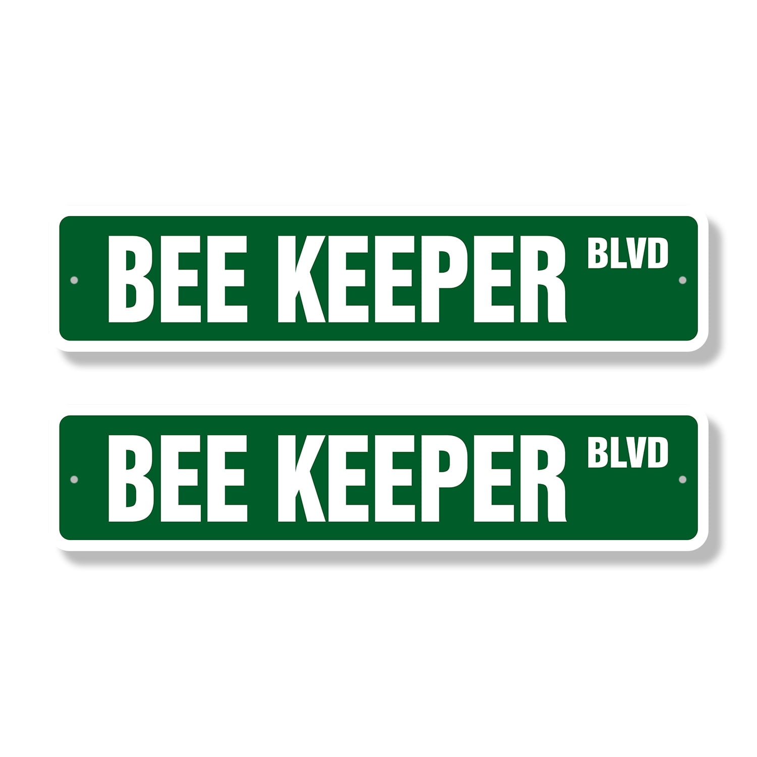 BEE KEEPER Classic Street Sign (2 Pack) honey hive hornet signs ...