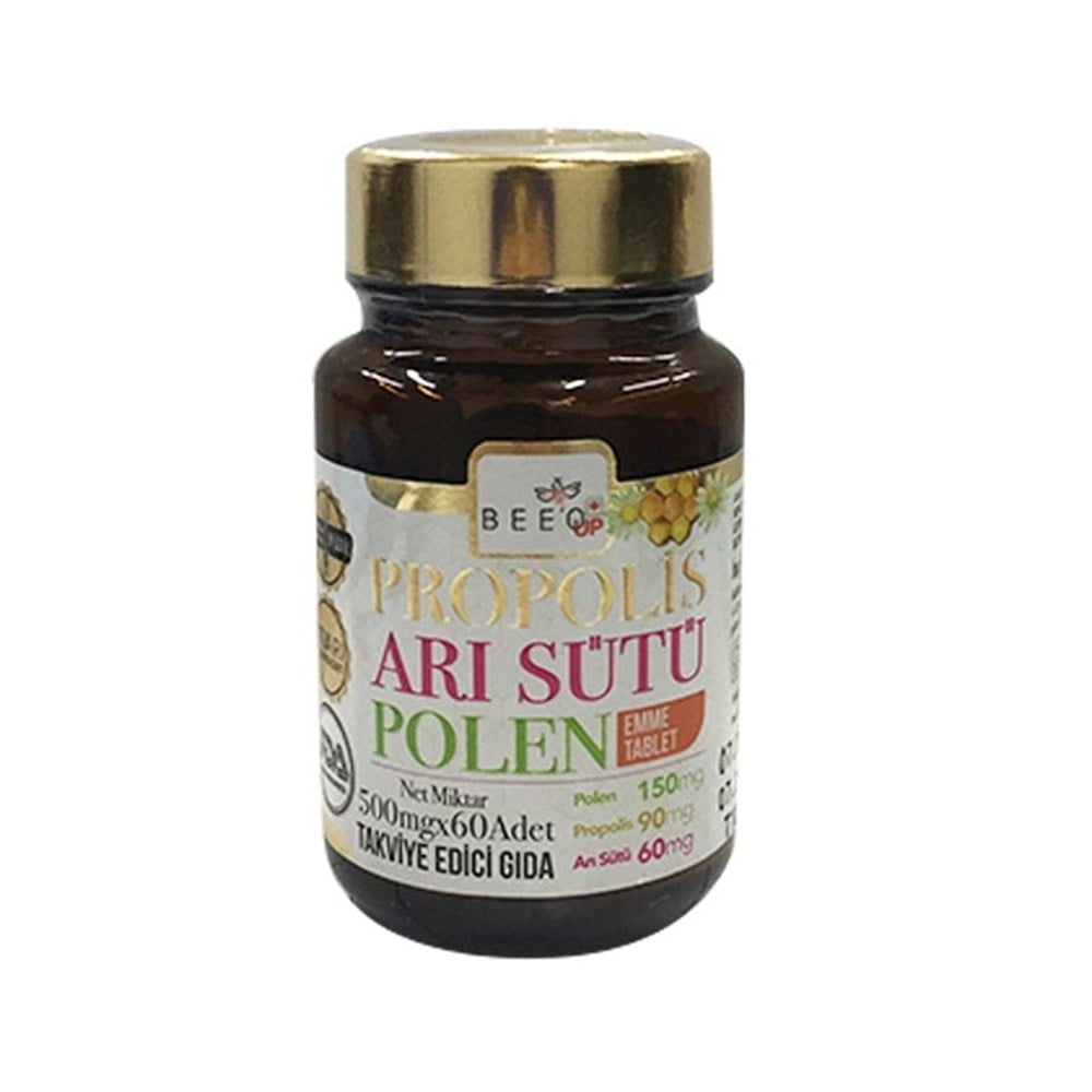 BEE'O Up Propolis Royal Jelly Pollen 60 Absorption Tablets - Walmart.com