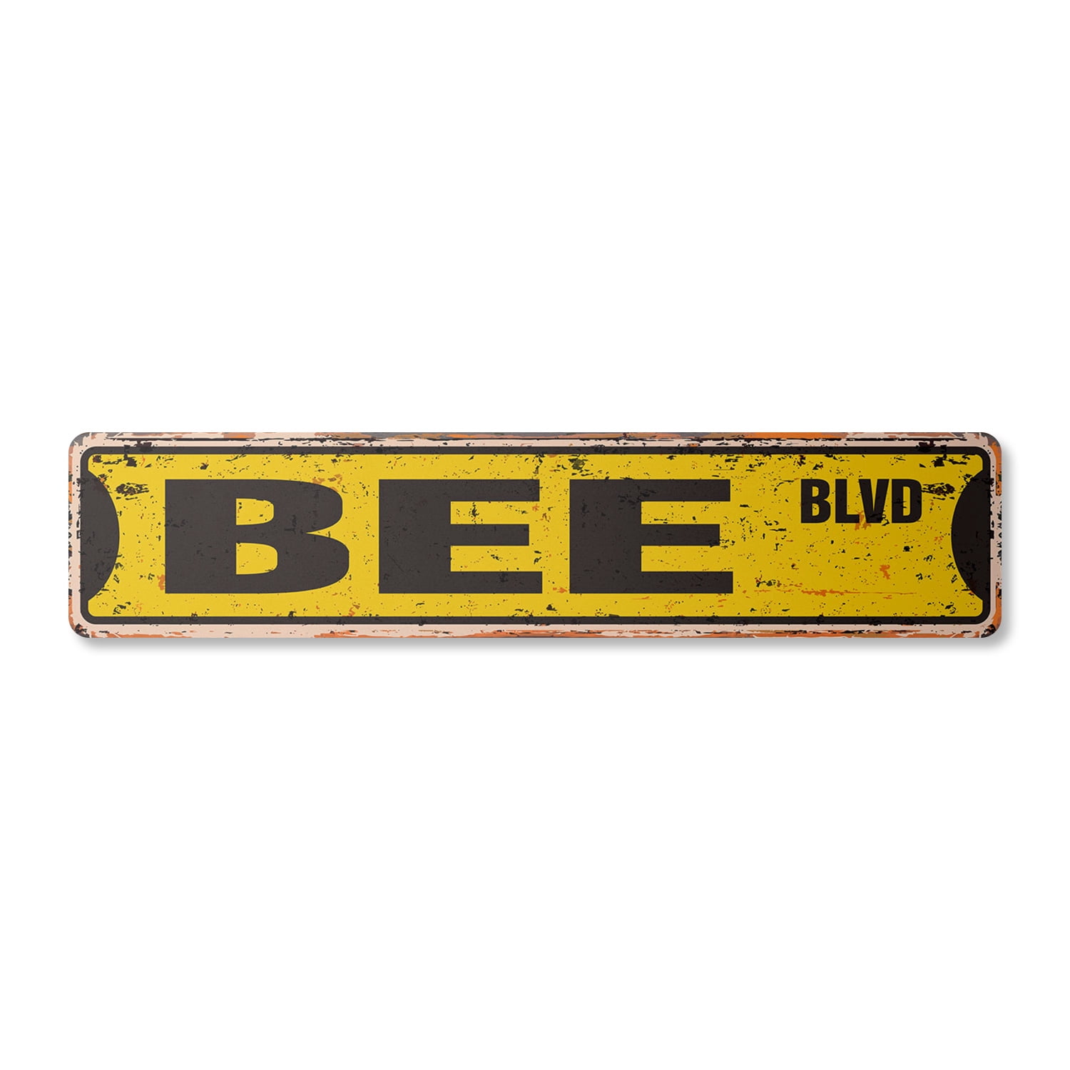 BEE Vintage Plastic Street Sign bumble honey insect pollen pollination ...