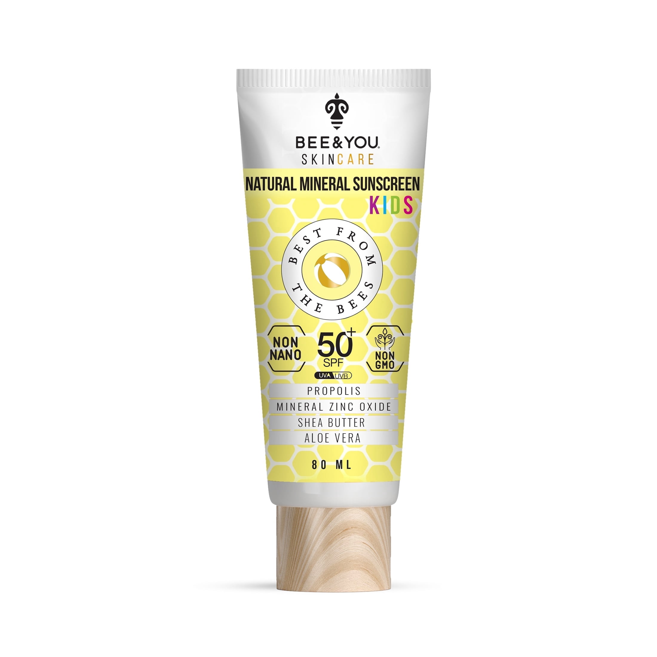BEE and You Kids Water Resistant Natural Mineral Sunscreen SPF 50 UVA ...