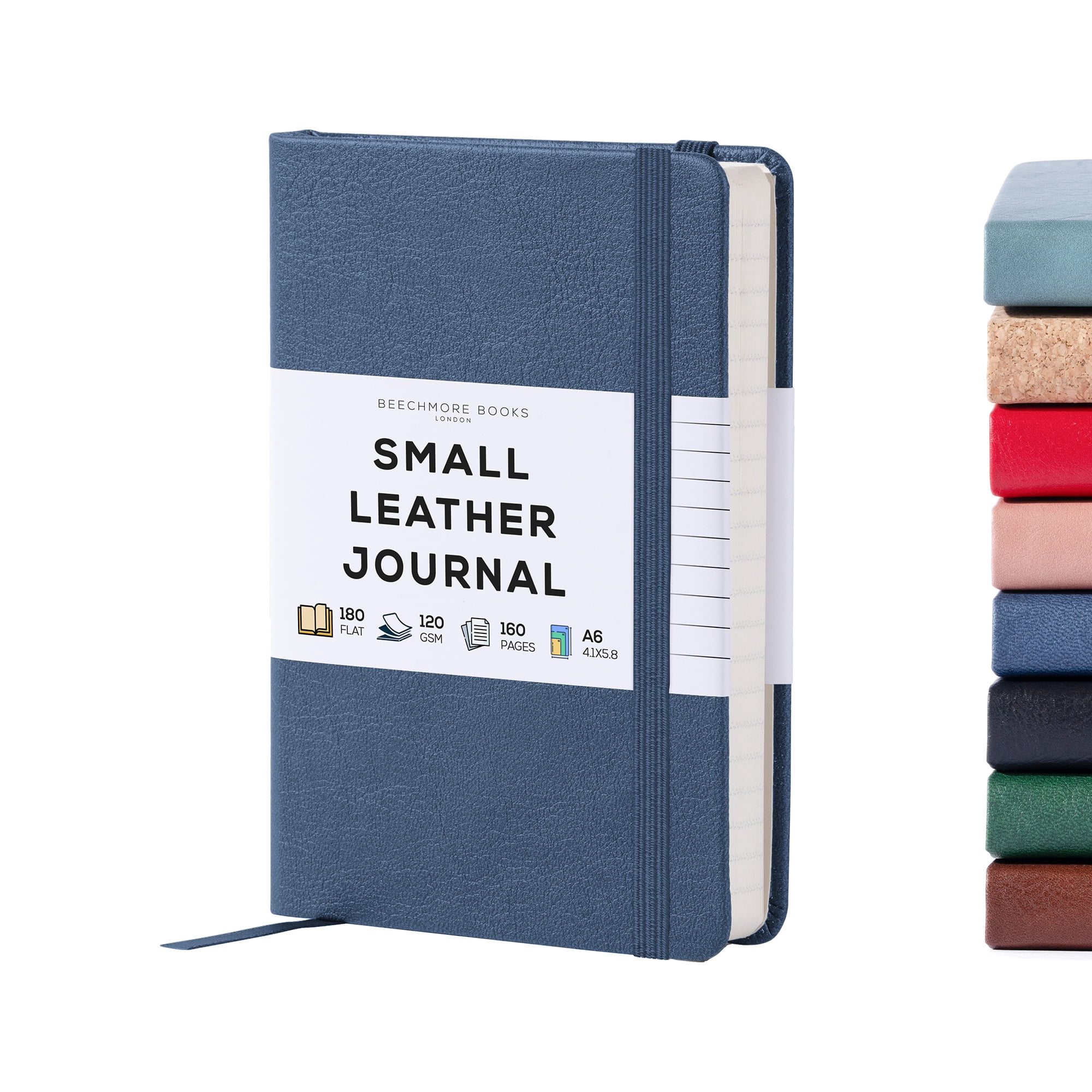 BEECHMORE BOOKS Lined Journal Notebook, 4.1 x 5.8 inch, A6 160 Lined ...