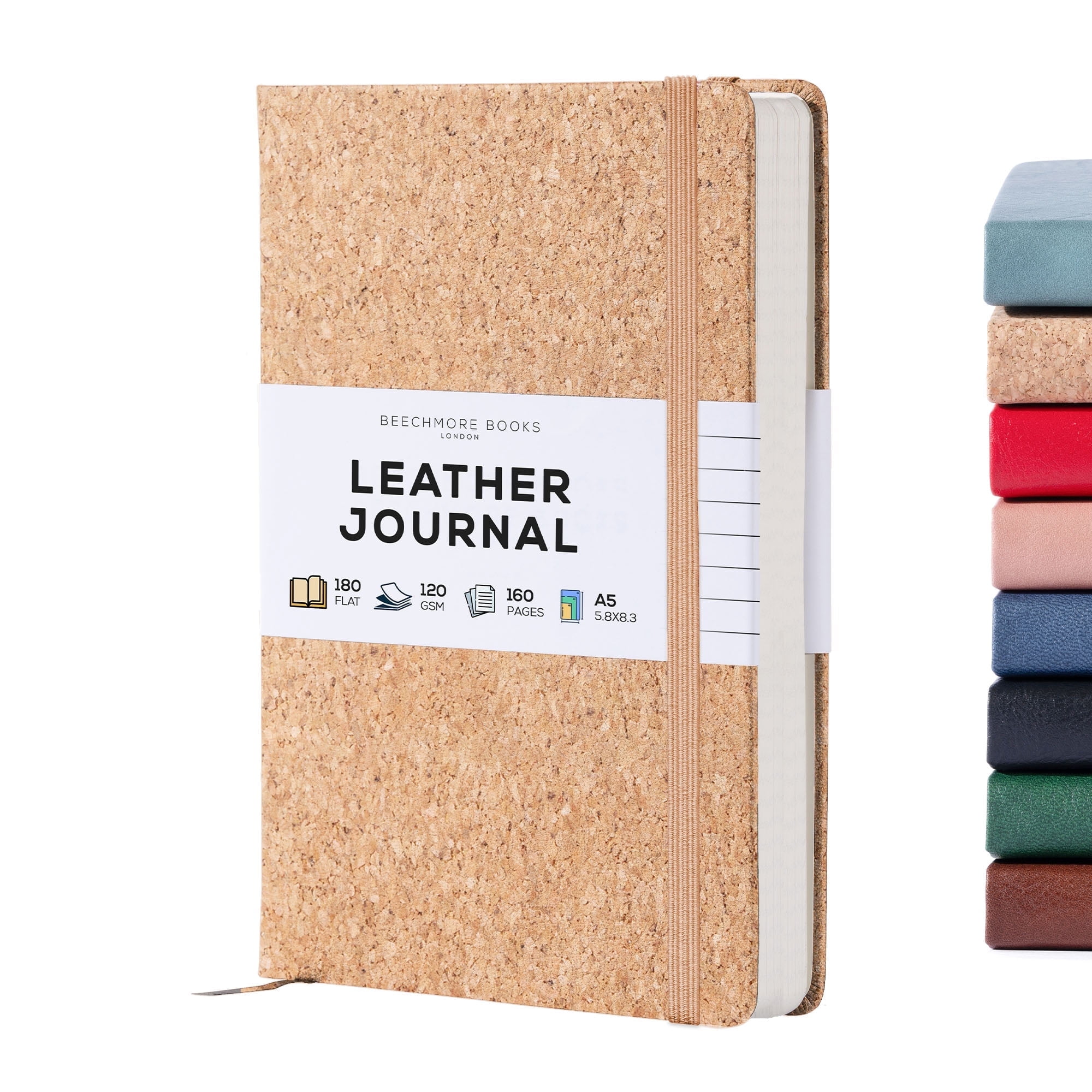 BEECHMORE BOOKS Lined Journal Notebook, 5.8 x 8.3 inch, A5 160 Lined ...