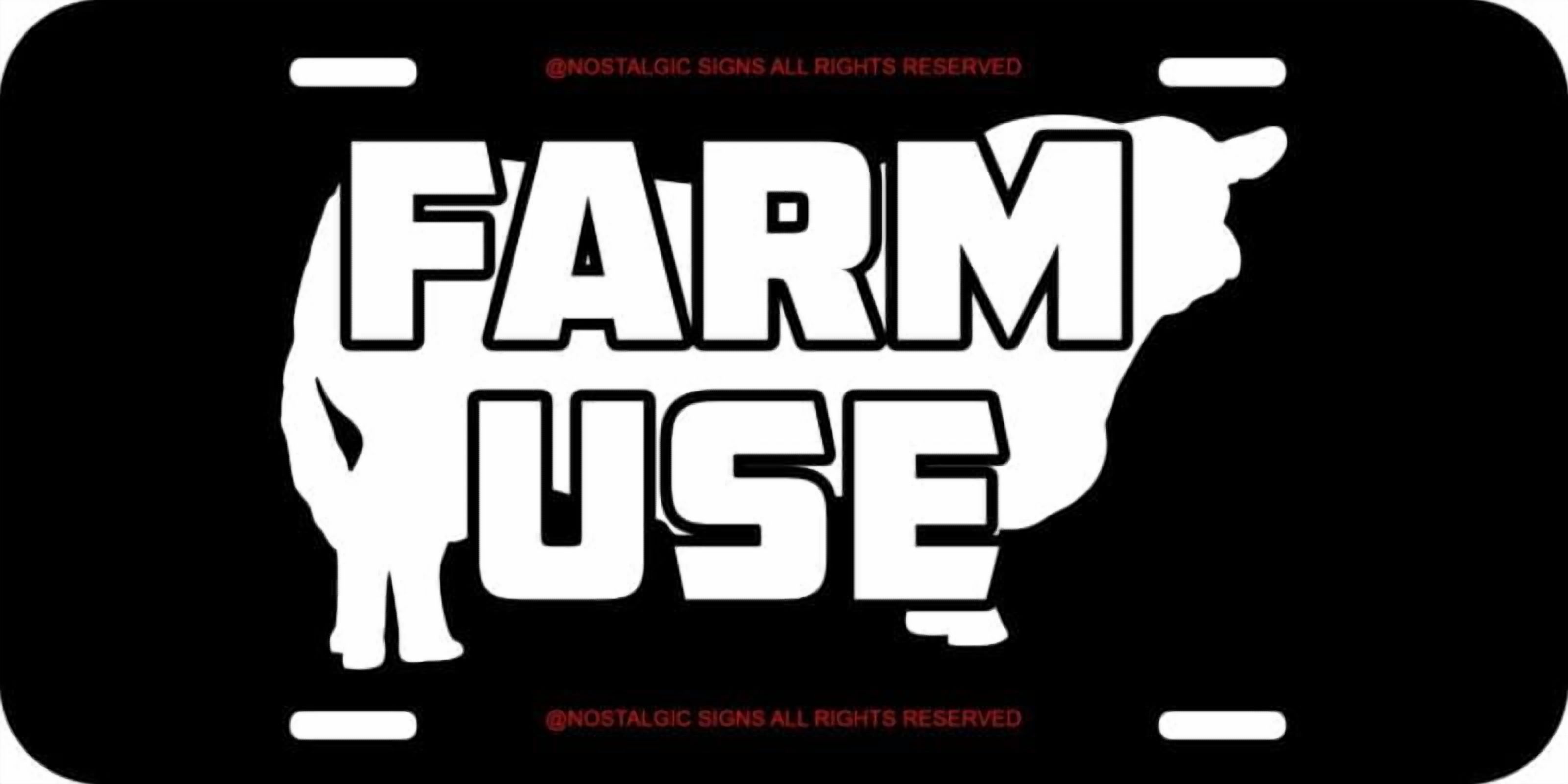 BEEF FARM USE RANCH Vehicle License Plate Tag METAL car automobile ...