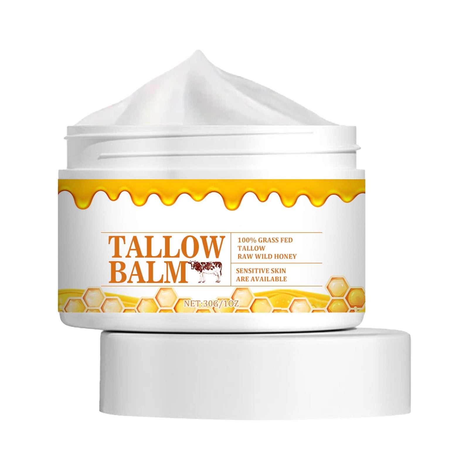 Beef Tallow Skin Balm 60g Beef Neck Balm 100 Grass Fed Tallow Raw Wild