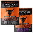 BEEFCAKE Jerky Pork Lover Variety Pack, Beef Jerky Signature Beef ...