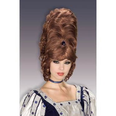 Brown Peggy Drag Queen Style Beehive 60 Big Hair Wig - Walmart.com