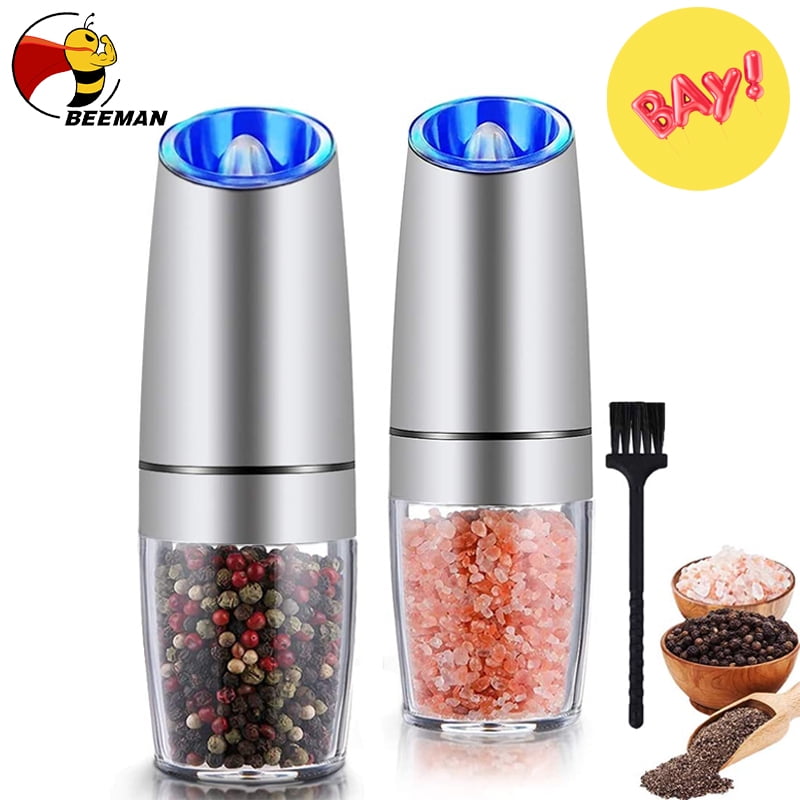 BEEMAN Electric Automatic Salt and Pepper Shaker Gravity Spice Mill ...