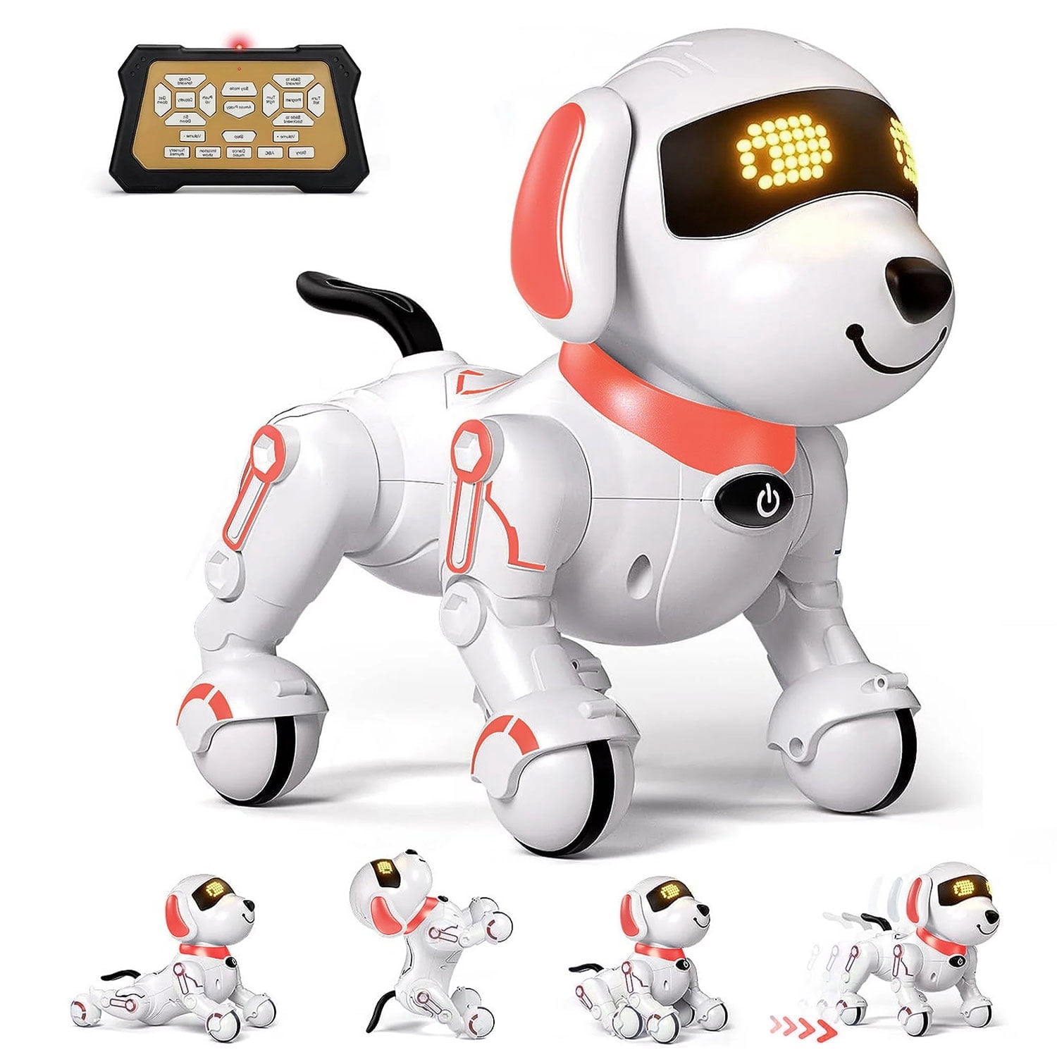 BEEPRINCESS Robot Dog, Smart Programmable RC Electronic Pet Puppy with ...