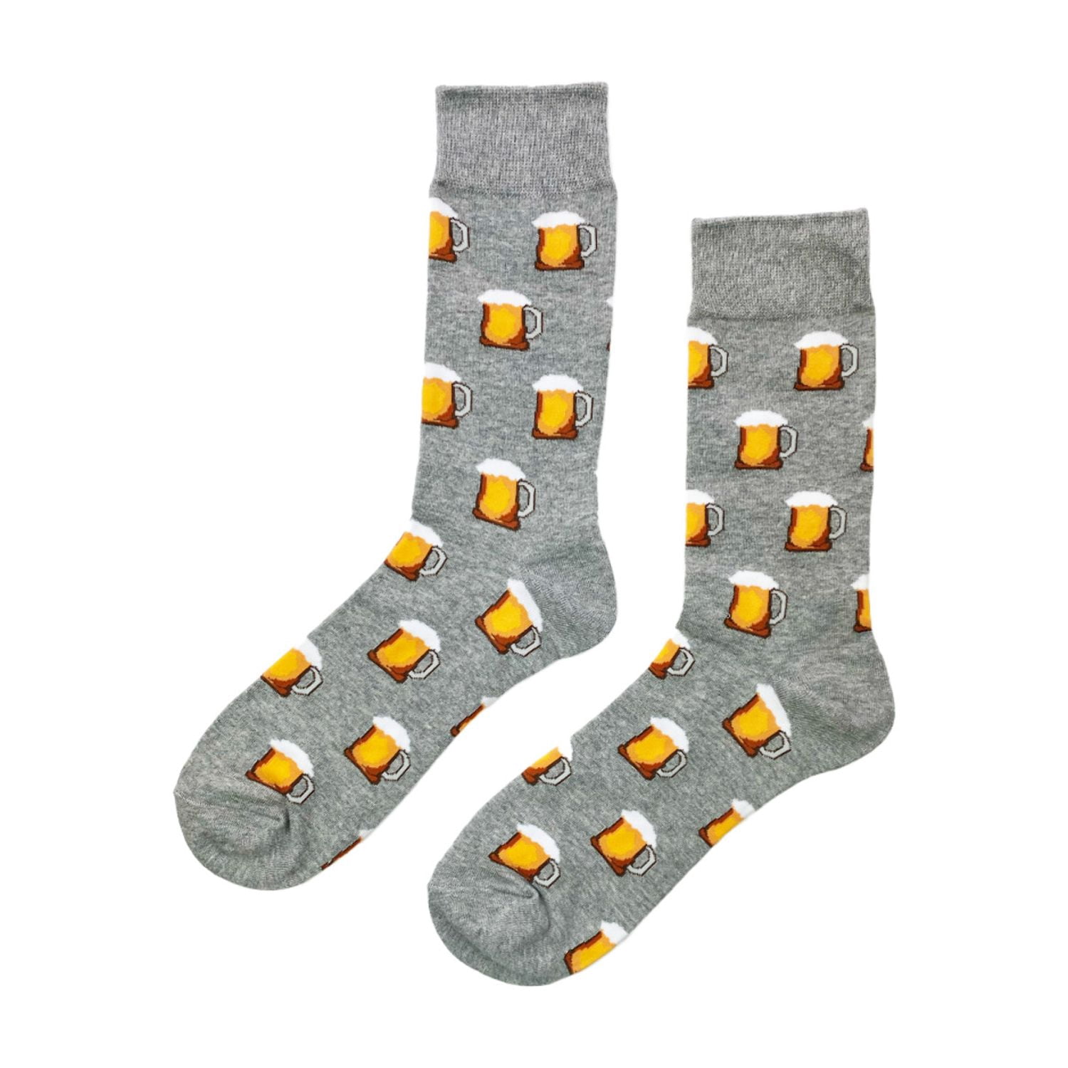 BEER MUG Socks Fits All, 70% Cotton, 25% Spandex, 5% Elastic - Walmart.com