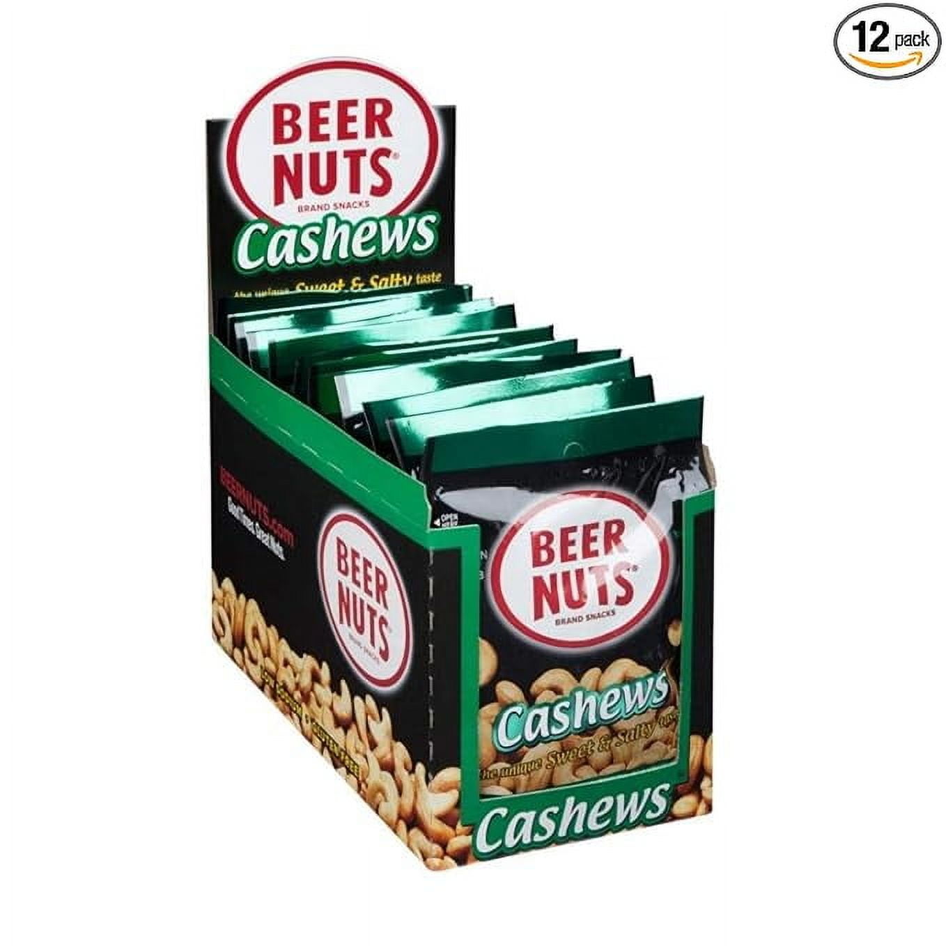 BEER NUTS Cashews Snack Packs 2oz Bag (12 Pack) - Walmart.com
