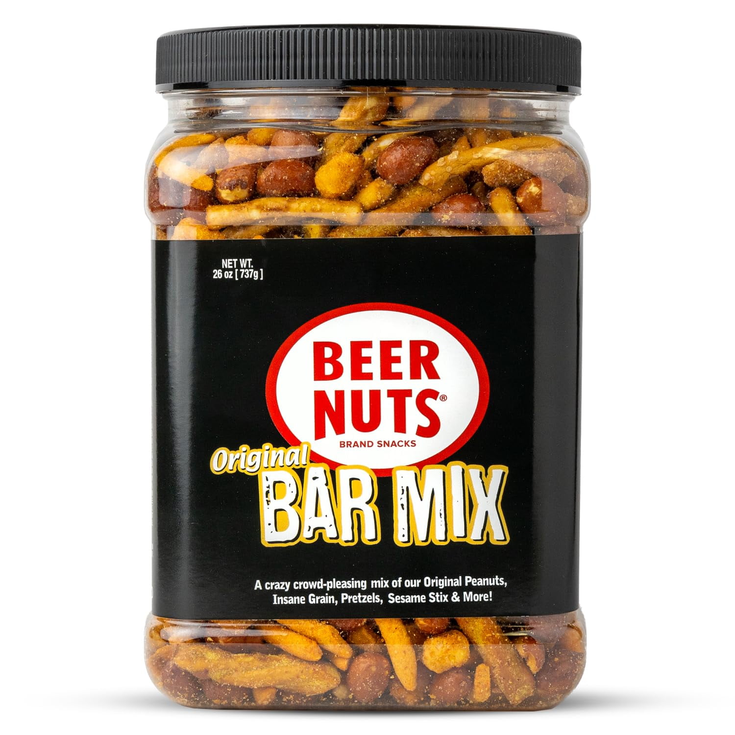 BEER NUTS Original Bar Mix - TVS1 Crunchy Party Pretzels, Sticks ...