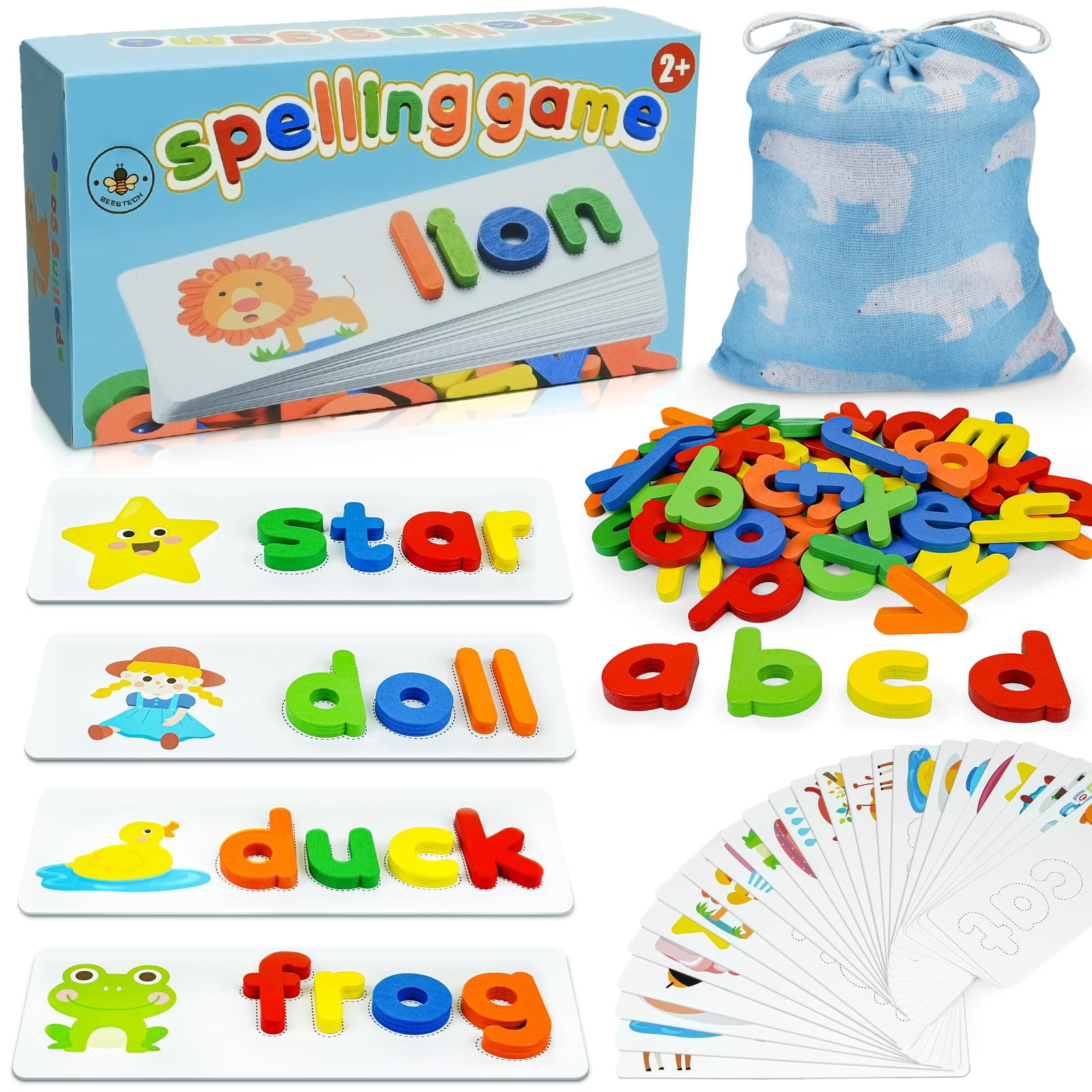 BEESTECH Alphabet ABC Learning DHF10 Educational Toys for 2 3 4 5 Years ...