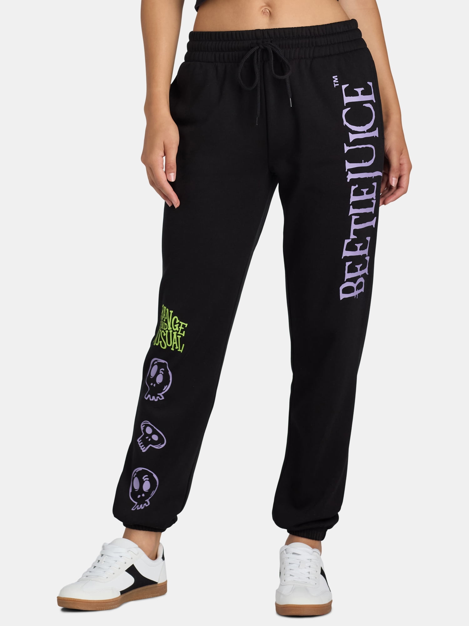 Beetlejuice Graphic Fleece Jogger, Women's - Walmart.com